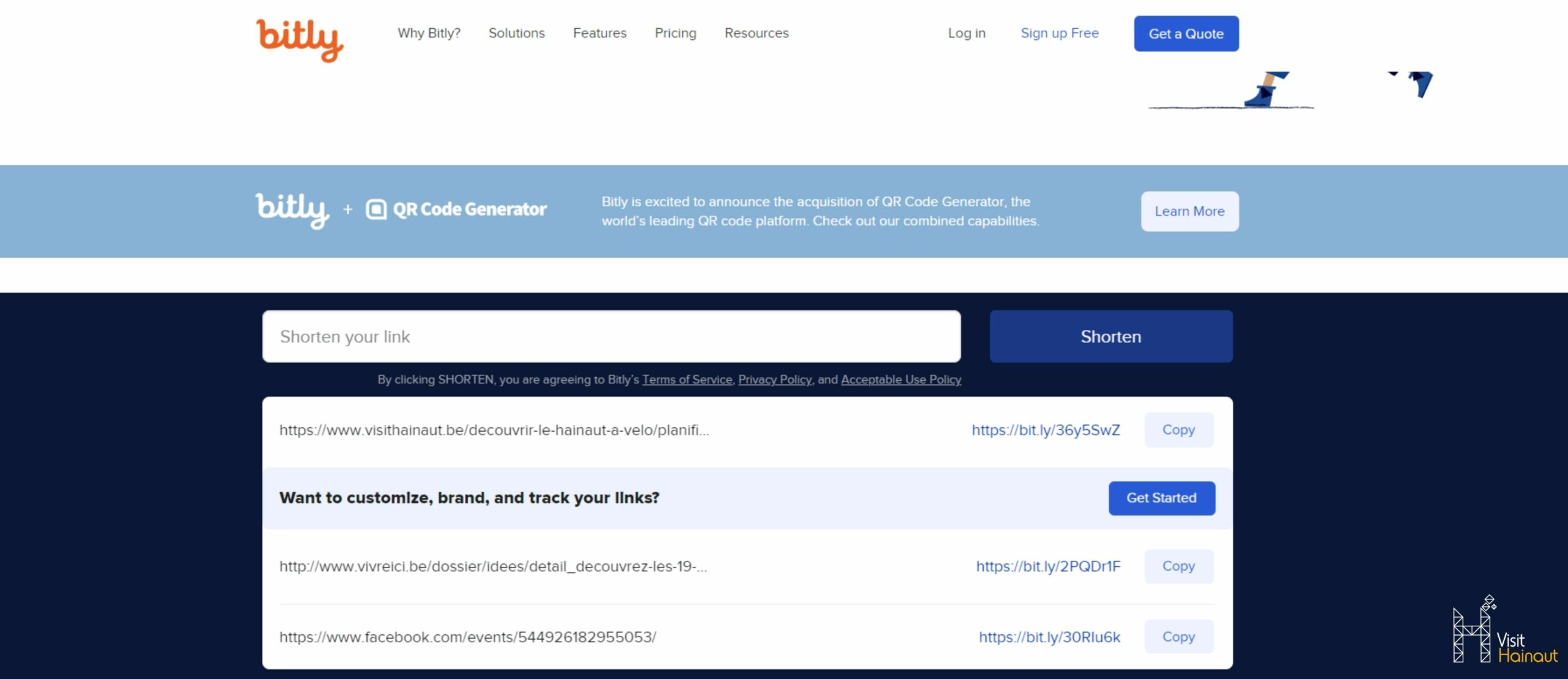 Bitly cet outil qui vous facilite la vie - Pro Visit Hainaut